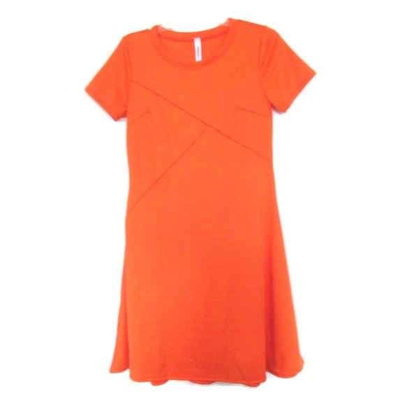 hanger 55 | Dresses | New Orange Retro Mod Dress Stretch Gogo Mini ...
